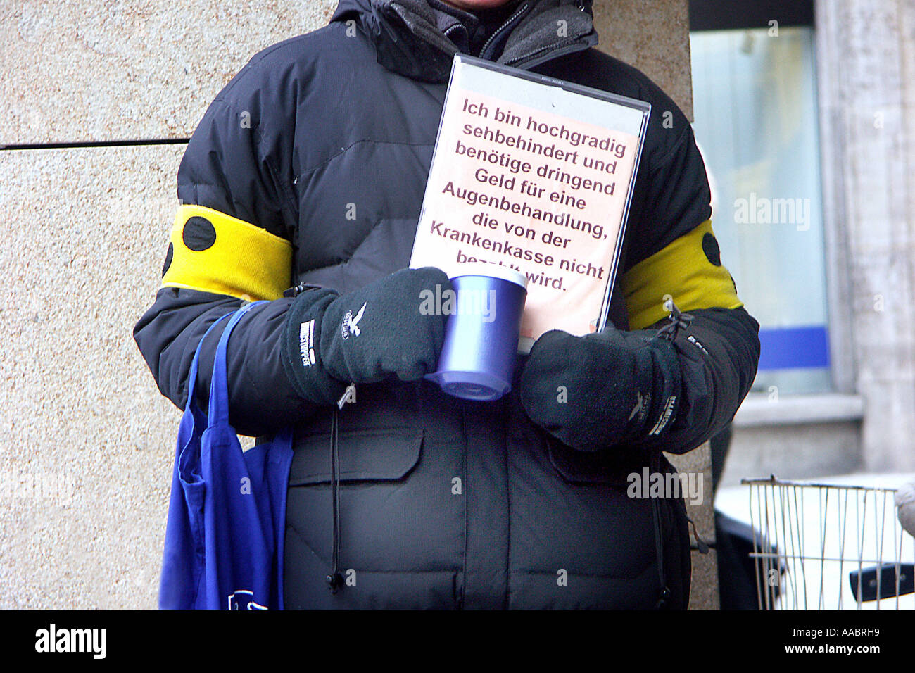 Blind homeless person hi-res stock photography and images - Alamy