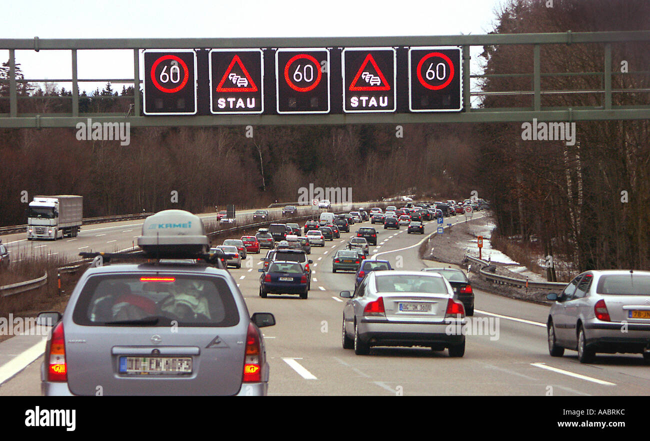 traffic jam on the motor way Stock Photo - Alamy