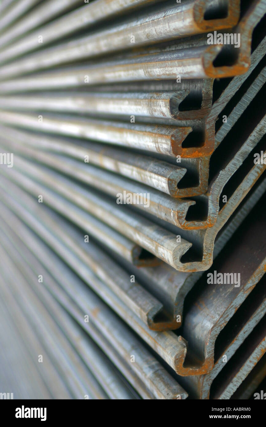 pack of galvanised plates Stock Photo - Alamy