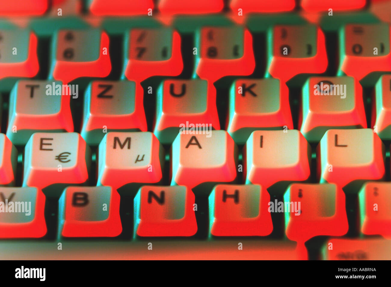computer key email Stock Photo - Alamy