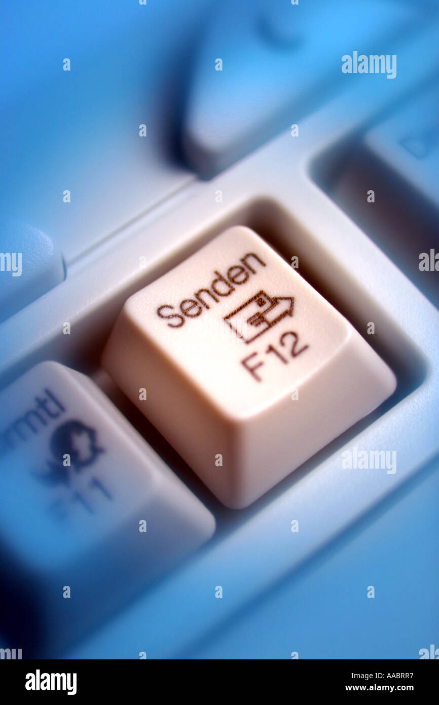 computer key send Stock Photo - Alamy