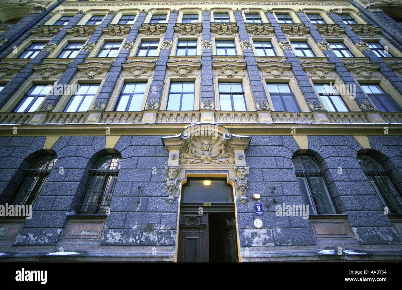 Art Nouveau buildings Riga Latvia Stock Photo - Alamy