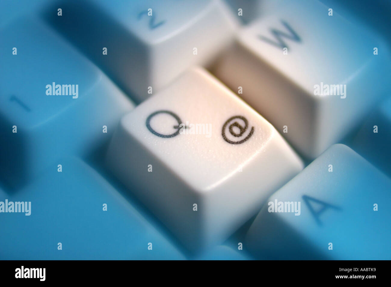 At symbol on a computer keyboard Stock Photo - Alamy