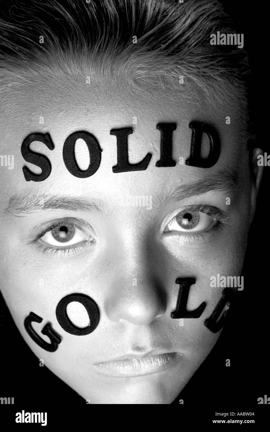 solid gold girl Stock Photo - Alamy