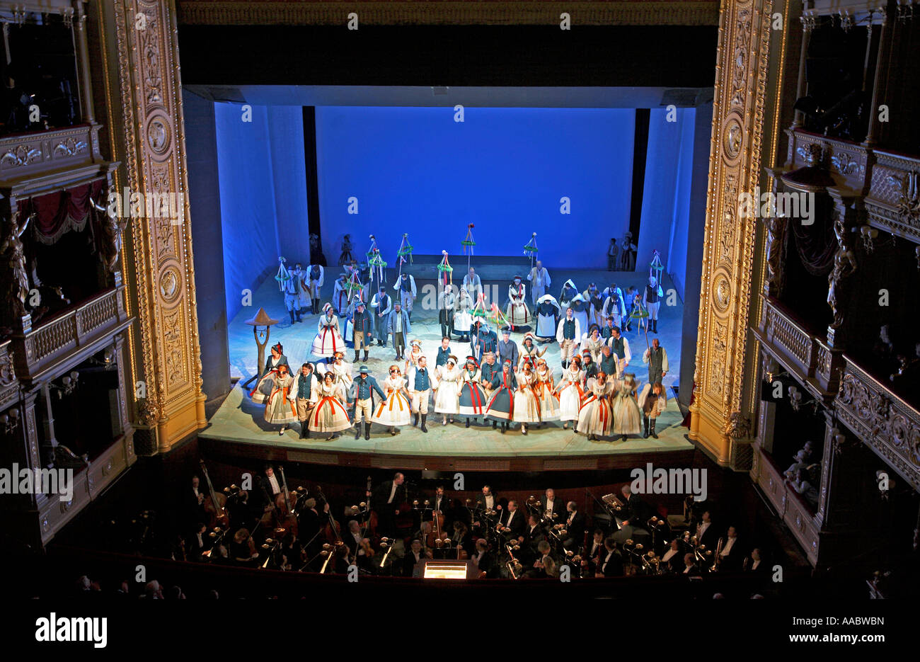 Prague national opera house interior hi-res stock photography and ...