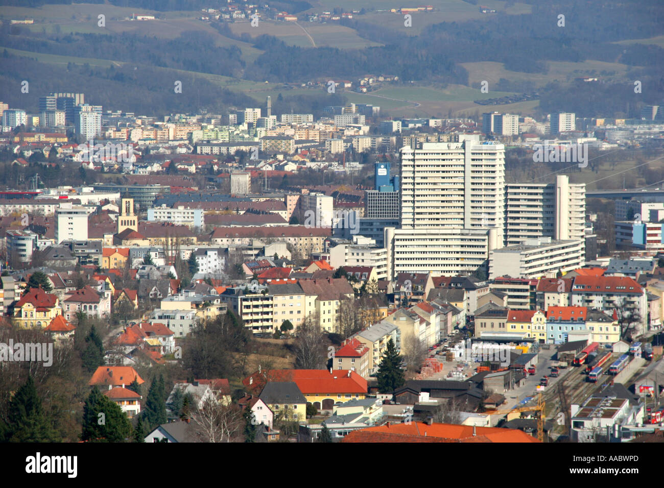 Austria, upper Austria, Linz, Urfahr with Danube Stock Photo - Alamy
