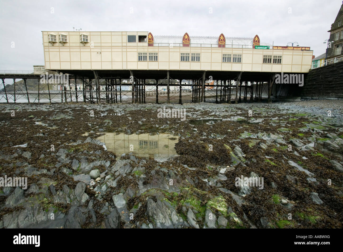 The Royal Pier at Aberystwyth Wales Stock Photo - Alamy