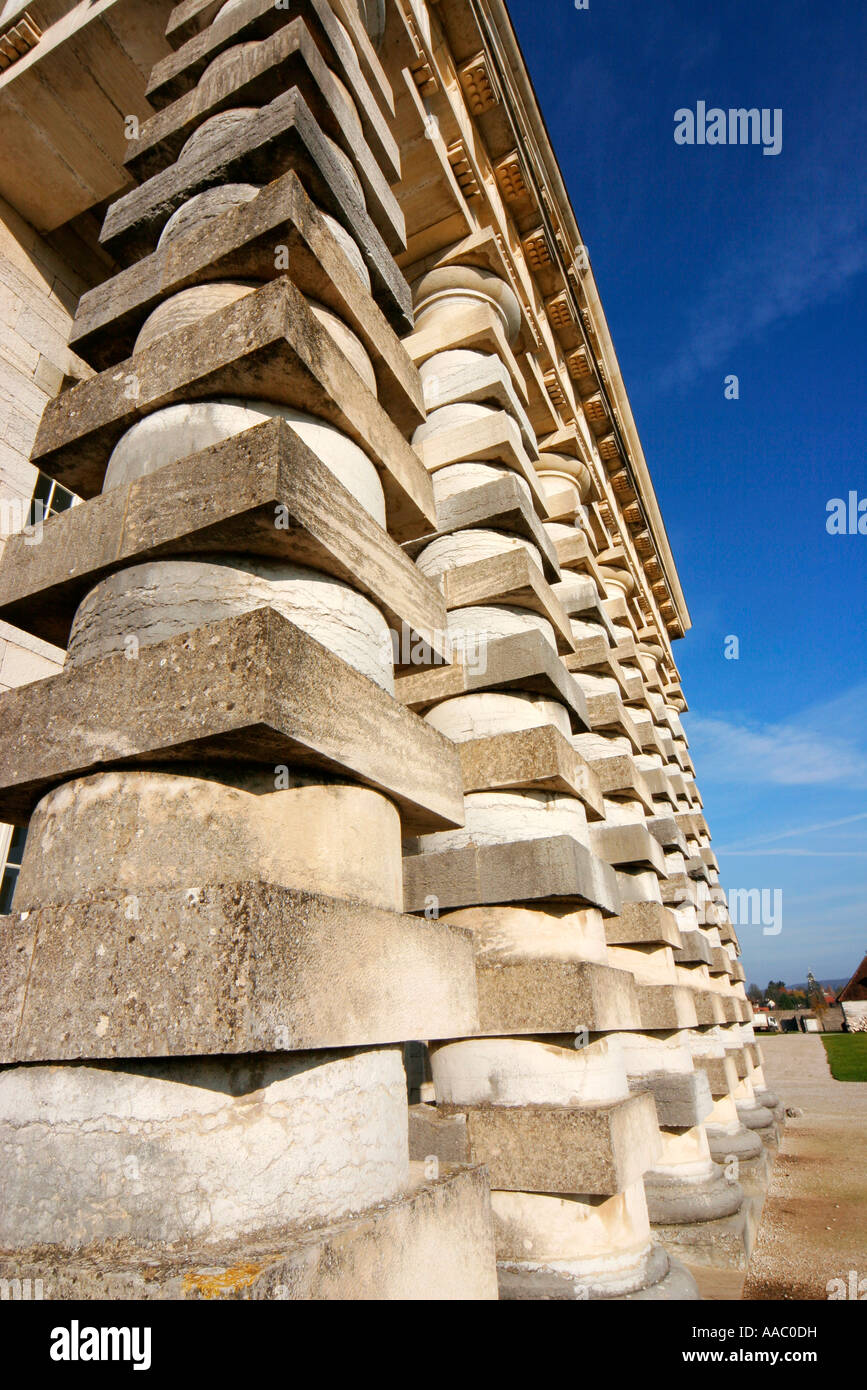 Column detail at the Royal Salt Works Saline Royale at Arc Et Senans ...