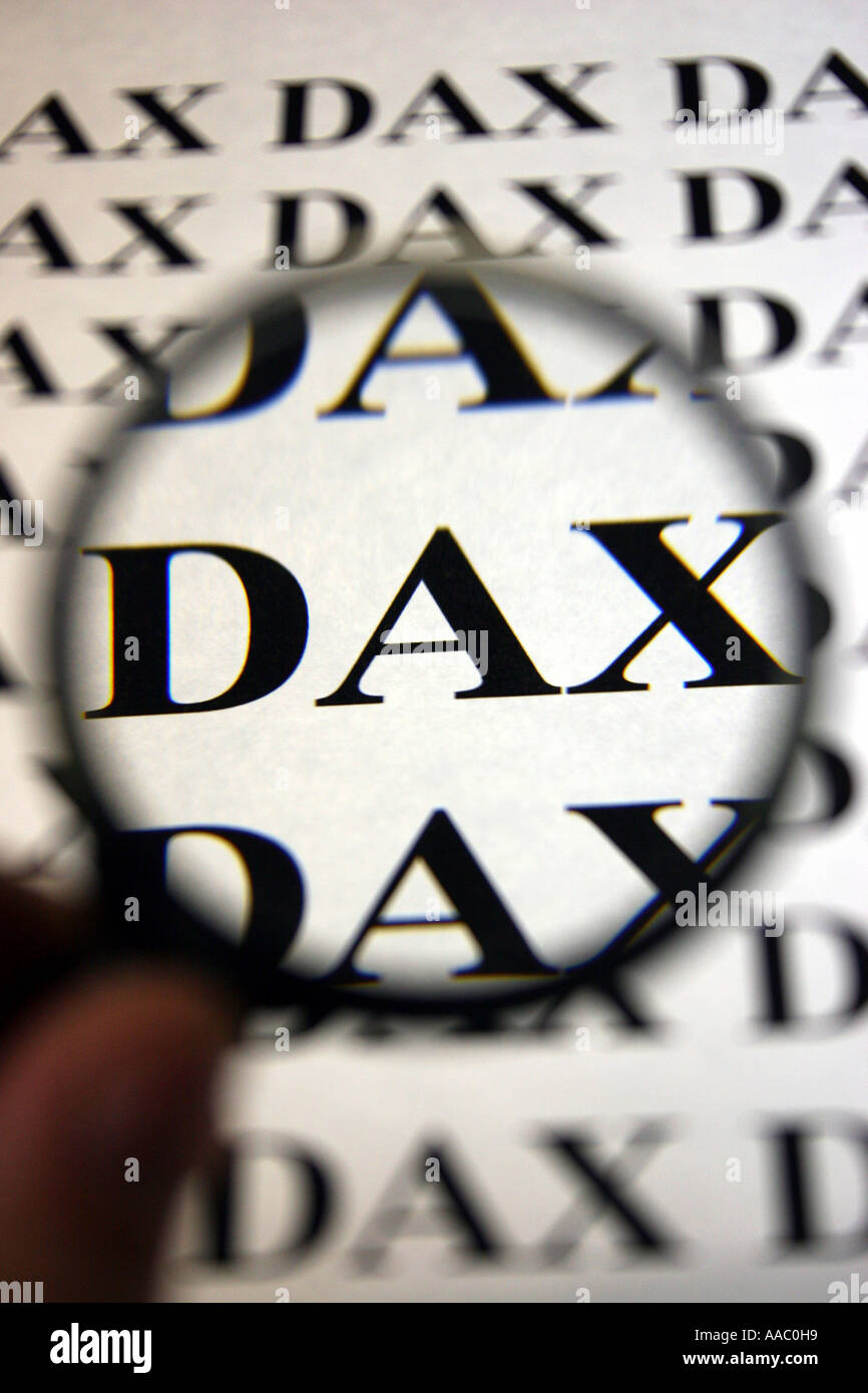 Dax letter hi-res stock photography and images - Alamy