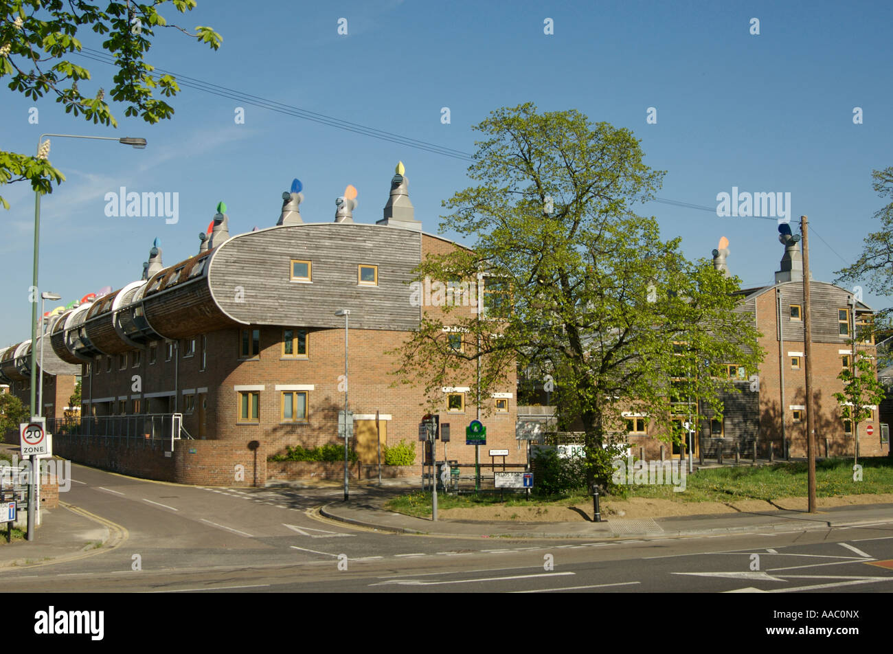 Beddington Zero Energy Development Stock Photo - Alamy