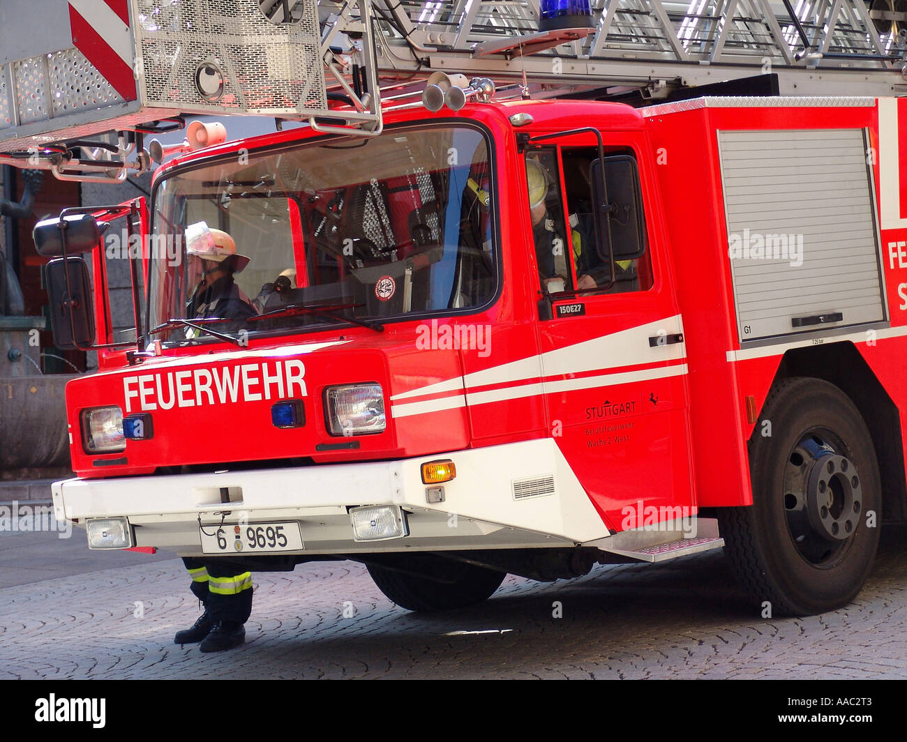 German fire engine Stock Photo - Alamy