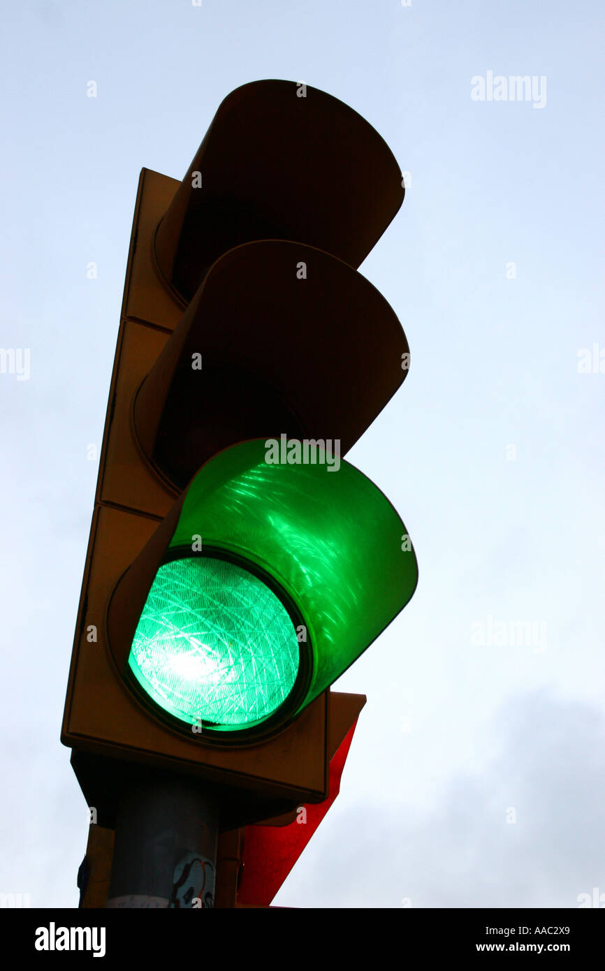Traffic light green light Stock Photo - Alamy