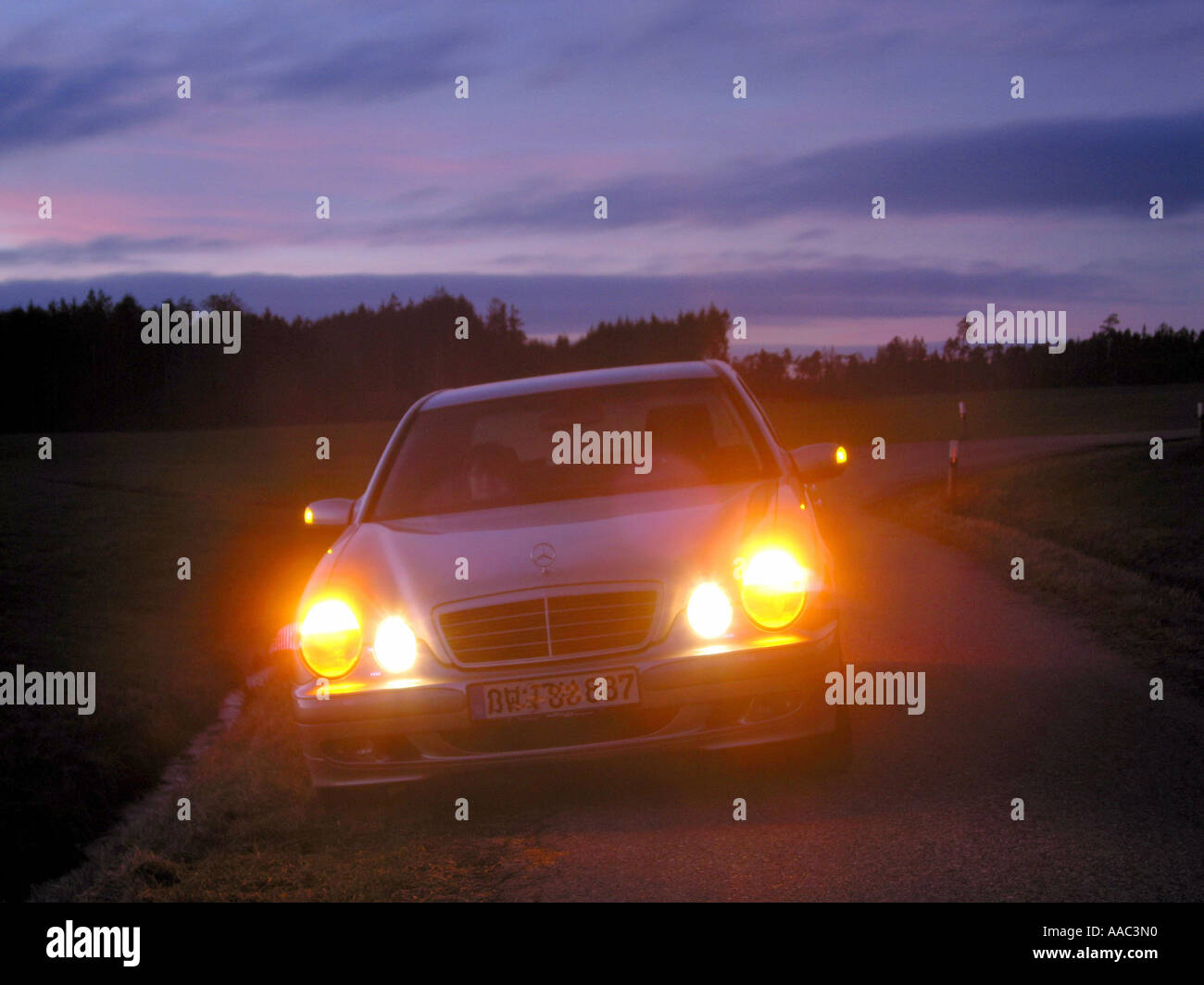 car with light Stock Photo - Alamy