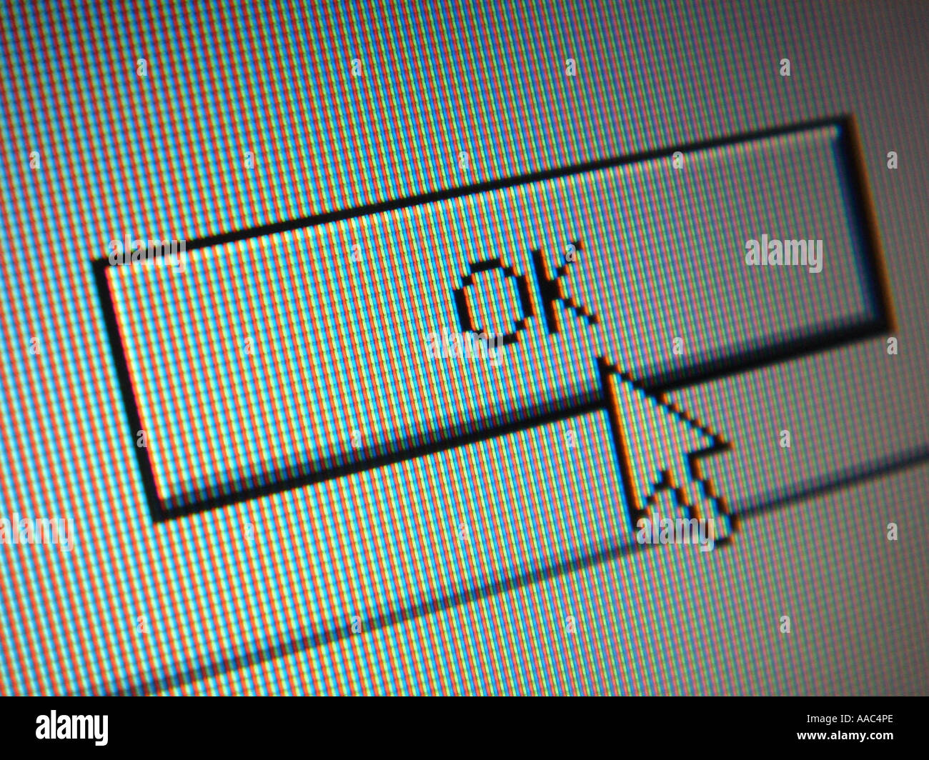 Pointer of mouse ok Stock Photo - Alamy