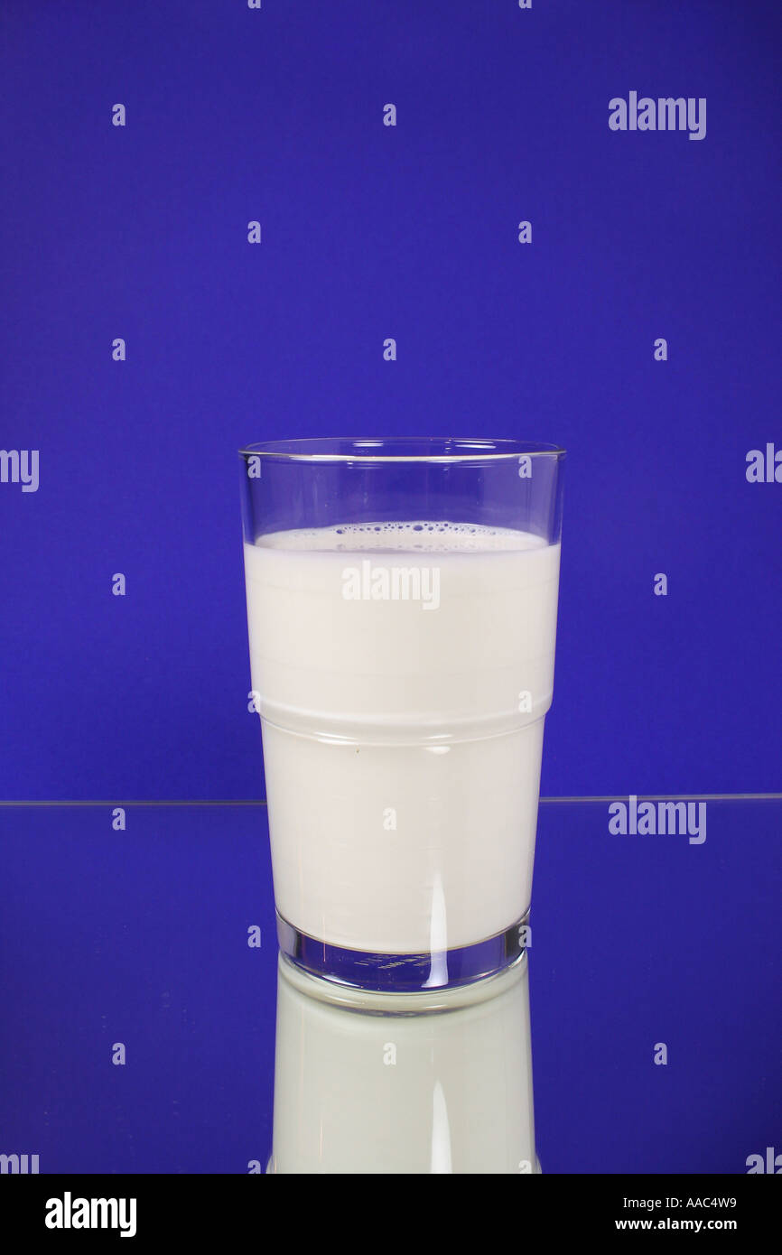 Milk in the glass Stock Photo - Alamy