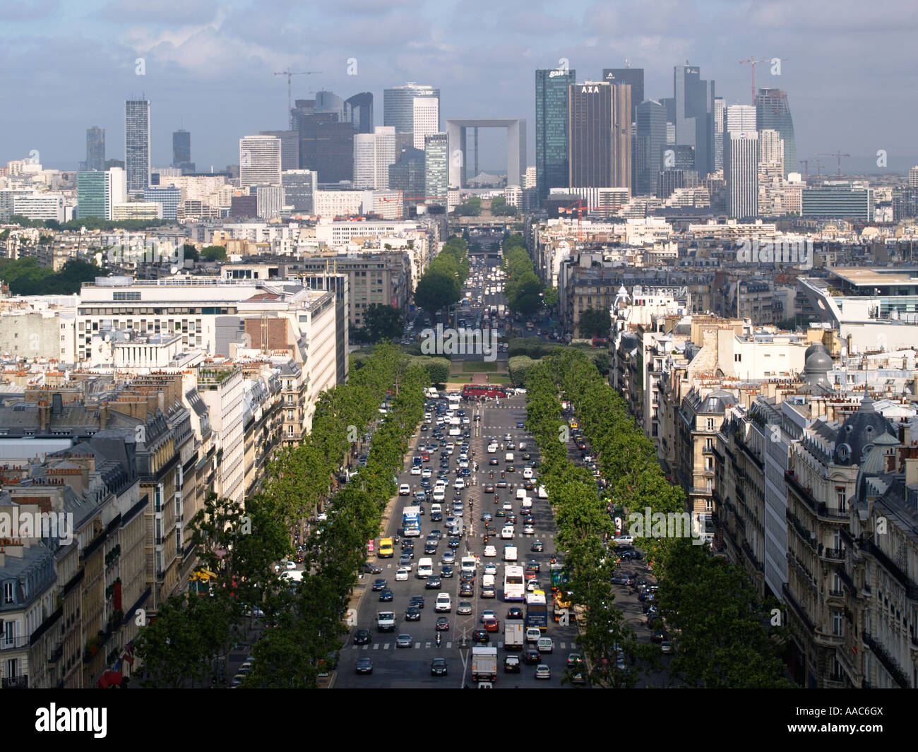 La Defense French financial center skyline, Paris, France, Europe Stock ...