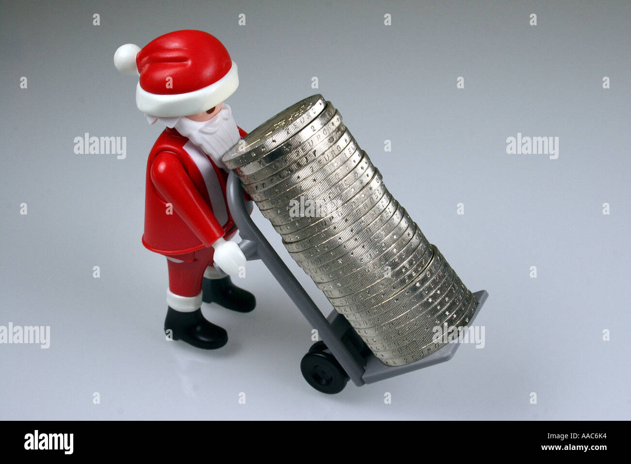 Santa Claus brings money Stock Photo - Alamy