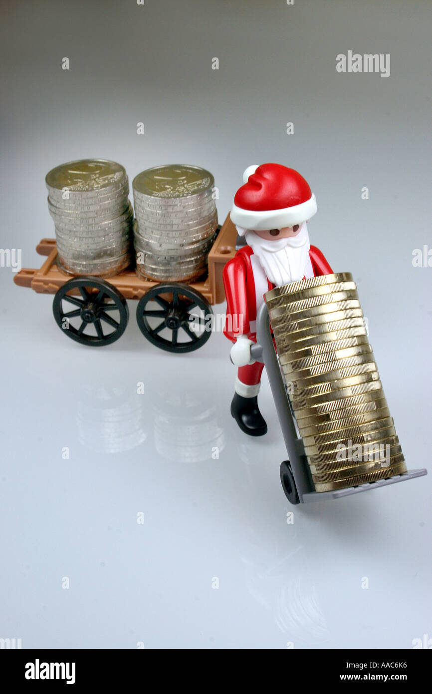 Santa Bringing Money