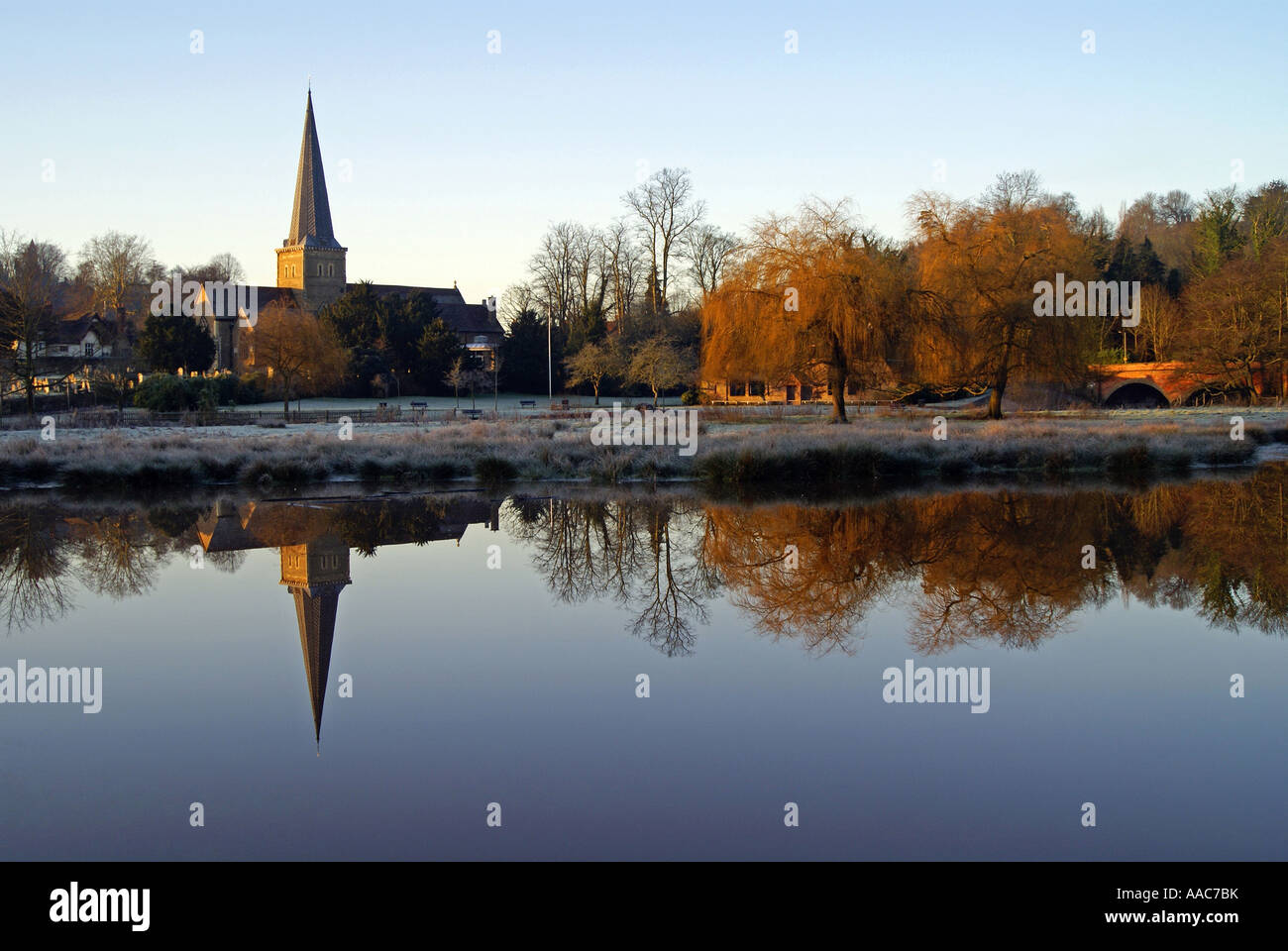 Godalming Parish Church at Dawn Stock Photo - Alamy