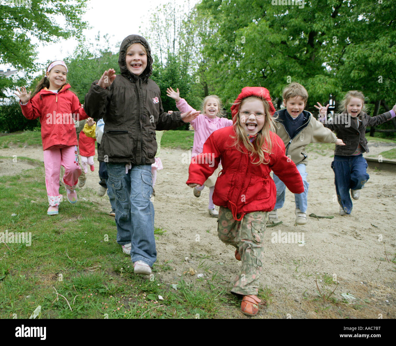 Raging children in a nursery school Stock Photo - Alamy