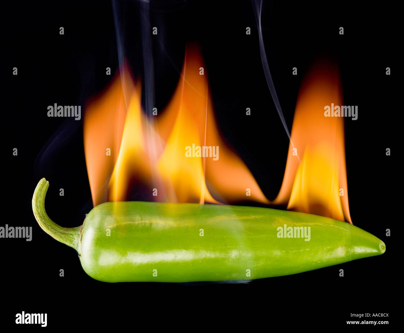 Burning hot pepper Stock Photo - Alamy