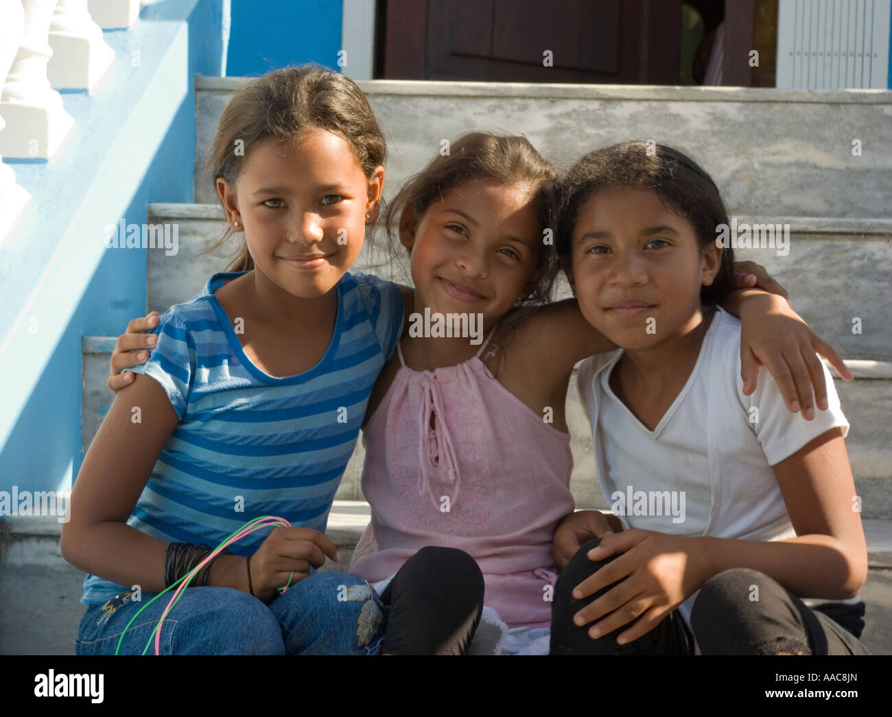 three girls, Bo Kaap, Cape Town, South Africa Stock Photo - Alamy
