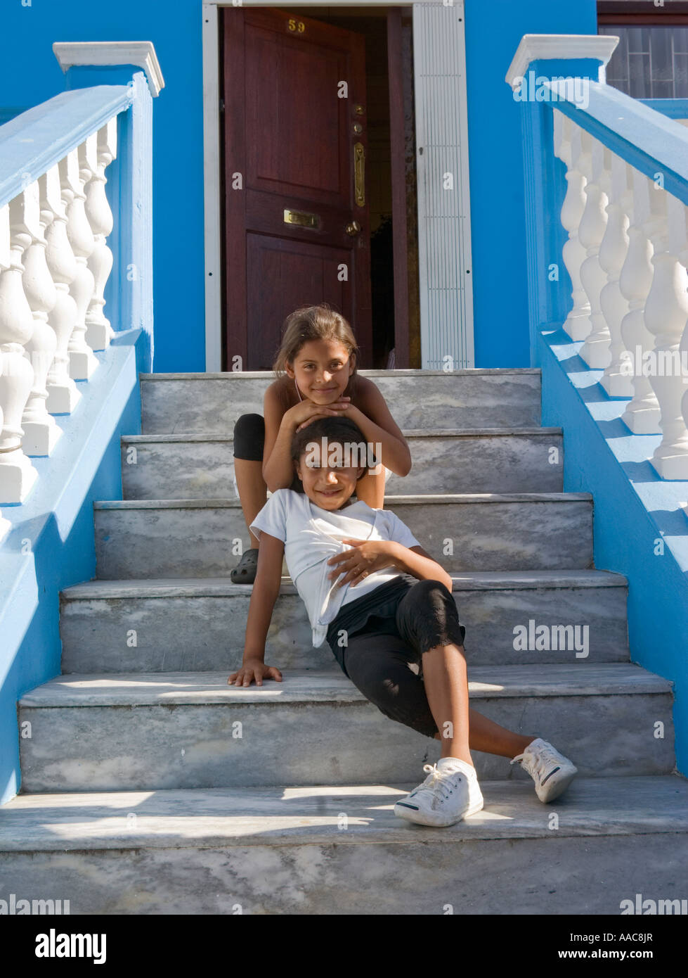 two girls, Bo Kaap, Cape Town, South Africa Stock Photo - Alamy