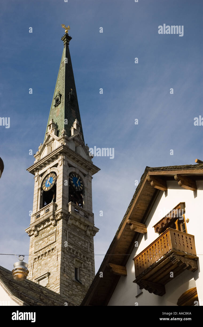 Clock tower st moritz switzerland hi-res stock photography and images ...