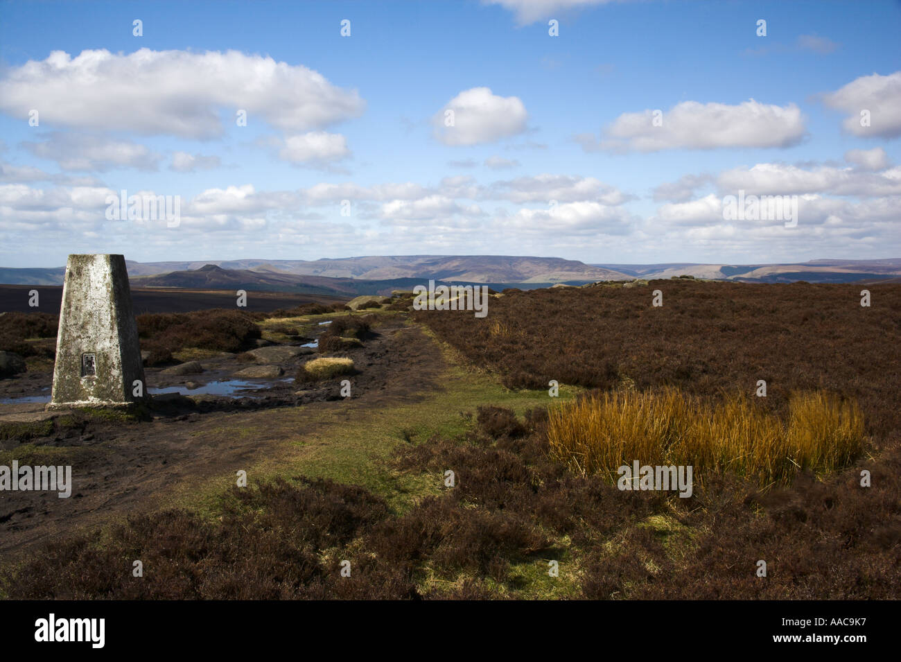 Stanage edge triangulation pillar hi-res stock photography and images ...