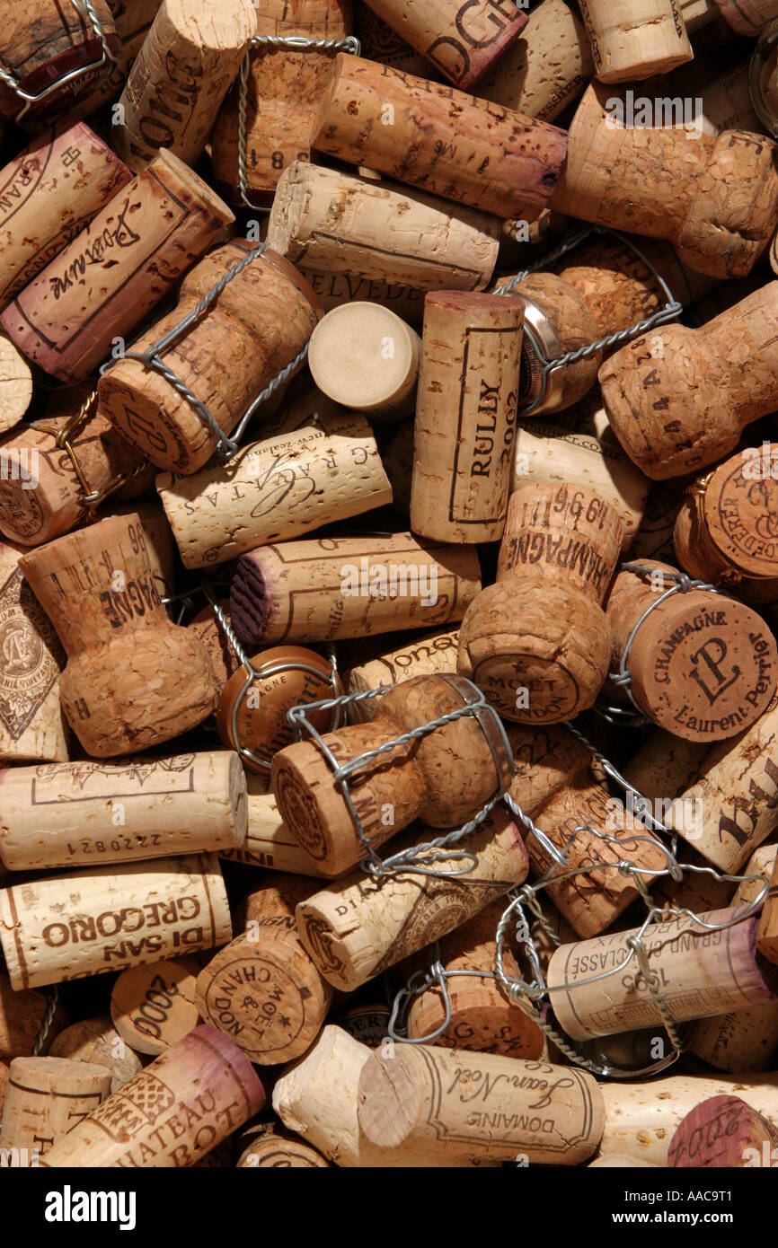 wine and champagne corks Stock Photo - Alamy