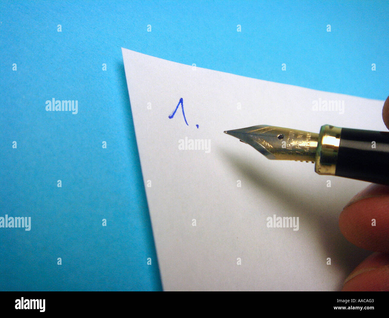 writing a list Stock Photo - Alamy