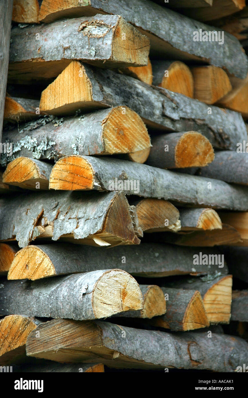 stack of wood Stock Photo - Alamy