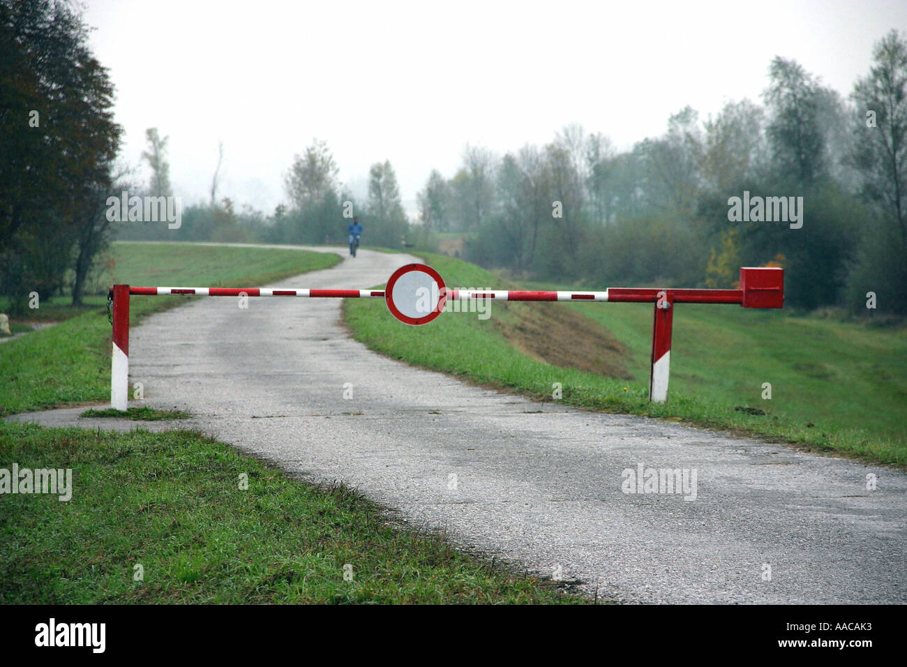street blocked with gates Stock Photo - Alamy