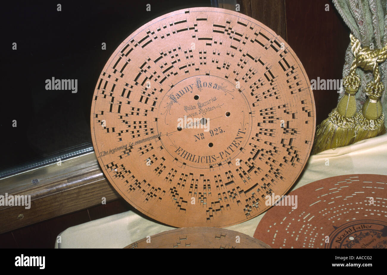 disc for hand organ Stock Photo - Alamy
