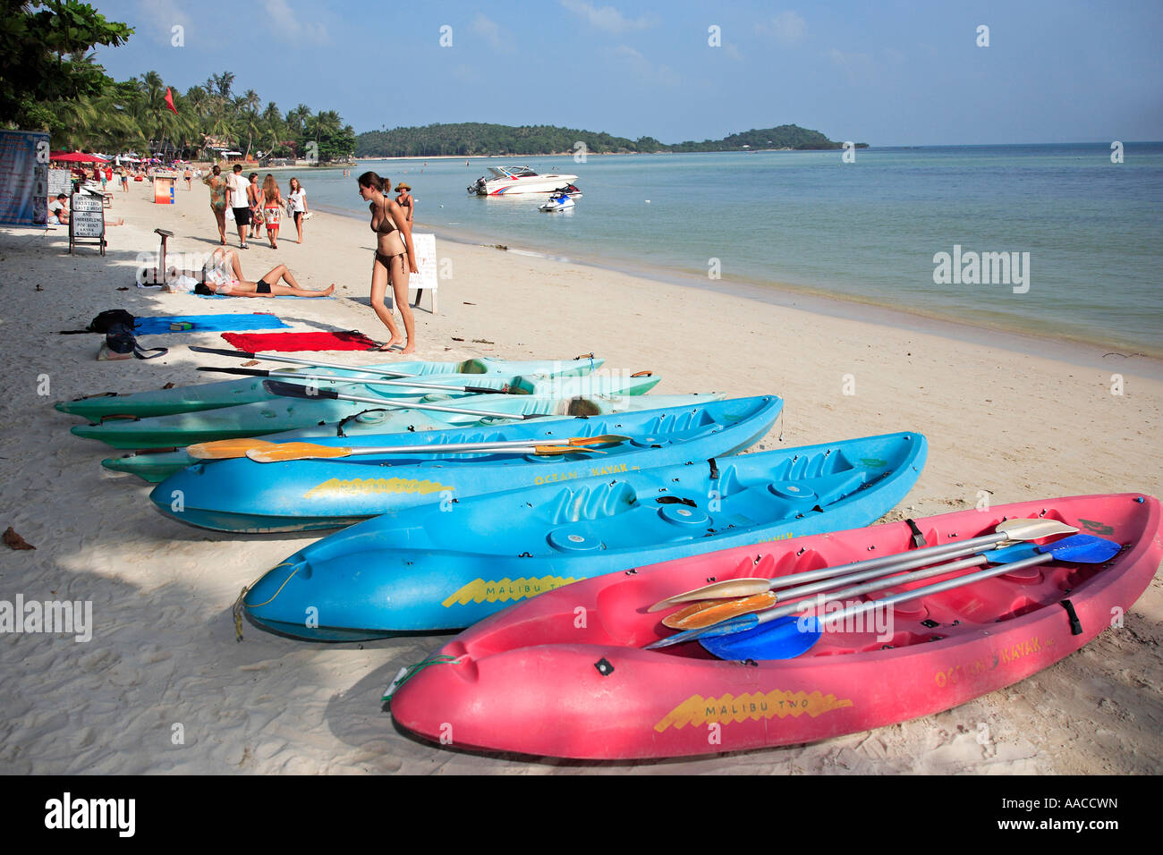 Chaweng beach Koh Samui Thailand Stock Photo - Alamy
