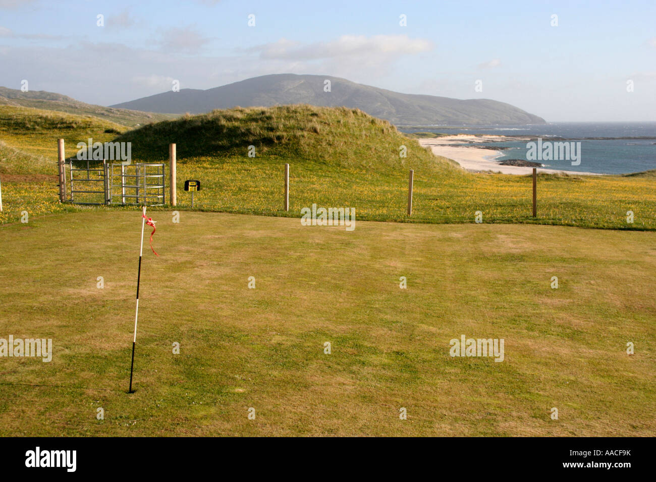 isle of barra golf course west coast western isles scotland uk gb Stock ...
