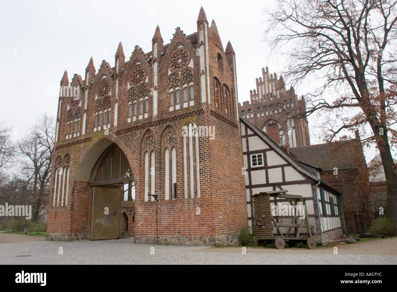 Neubrandenburg Germany Treptower Tor Gate Stock Photo - Alamy