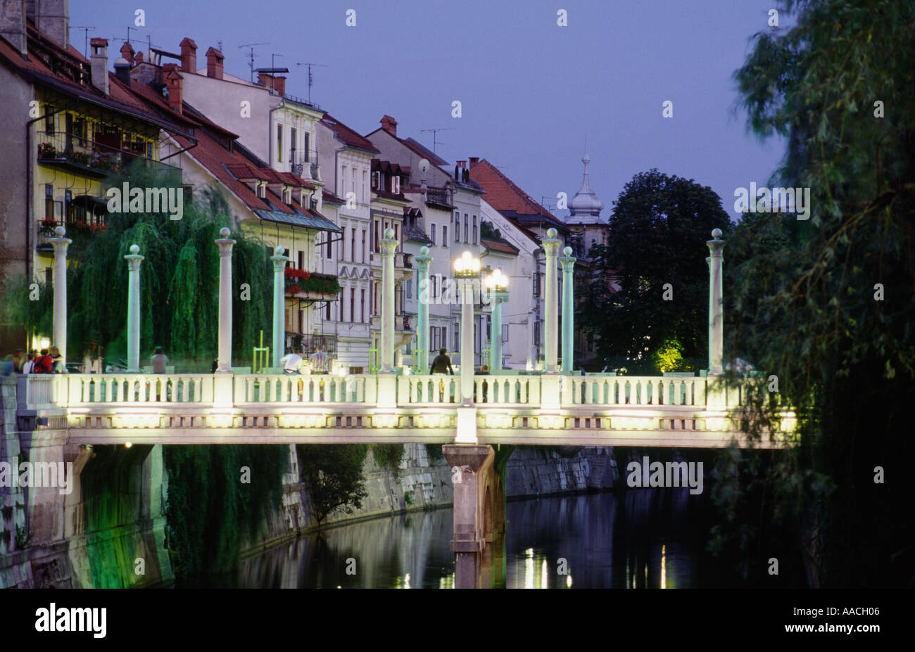 Cevljarski most (Cobbler's bridge) was designed by architect Plecnik ...