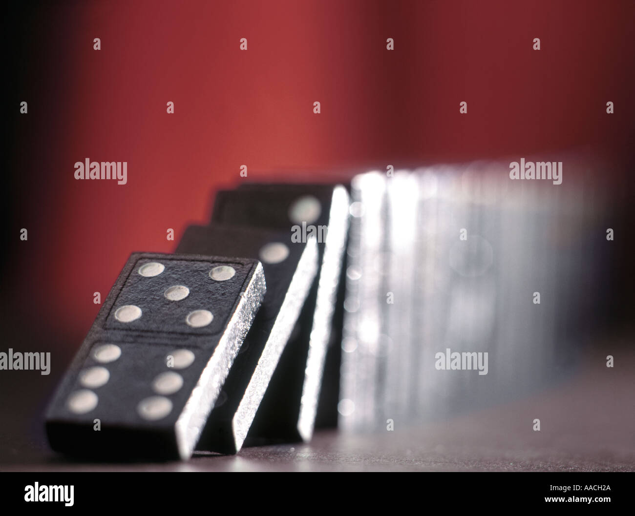 DOMINO EFFECT Stock Photo - Alamy