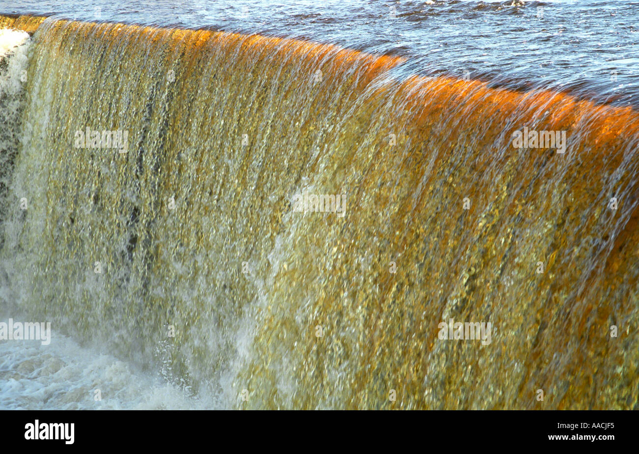 Water flowing over Jagala waterfall in Estonia Stock Photo - Alamy