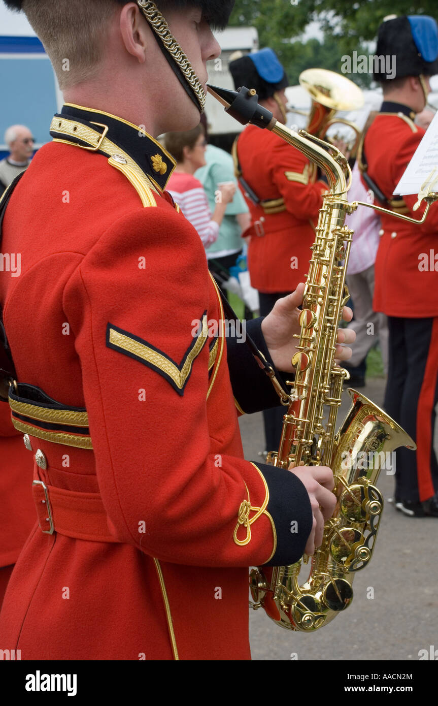 Bandsman with Saxaphone-1 Stock Photo - Alamy