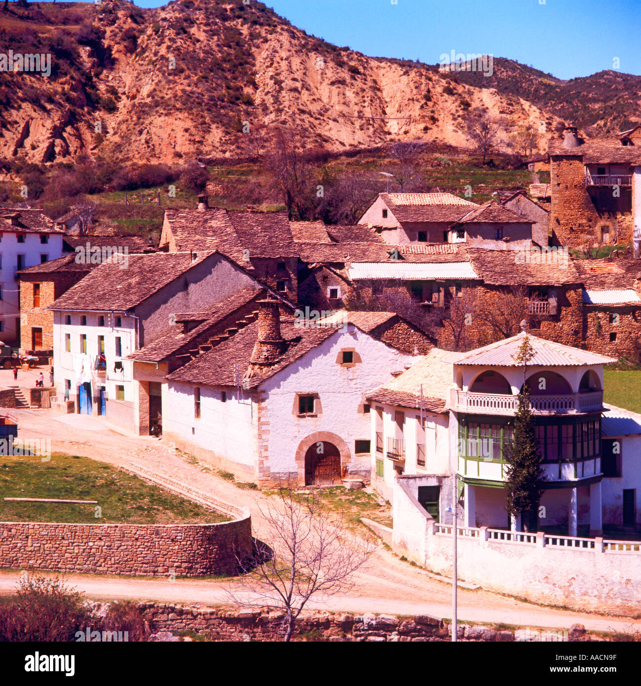 Santa Cruz de la Seros Pyrenees Spain Stock Photo - Alamy