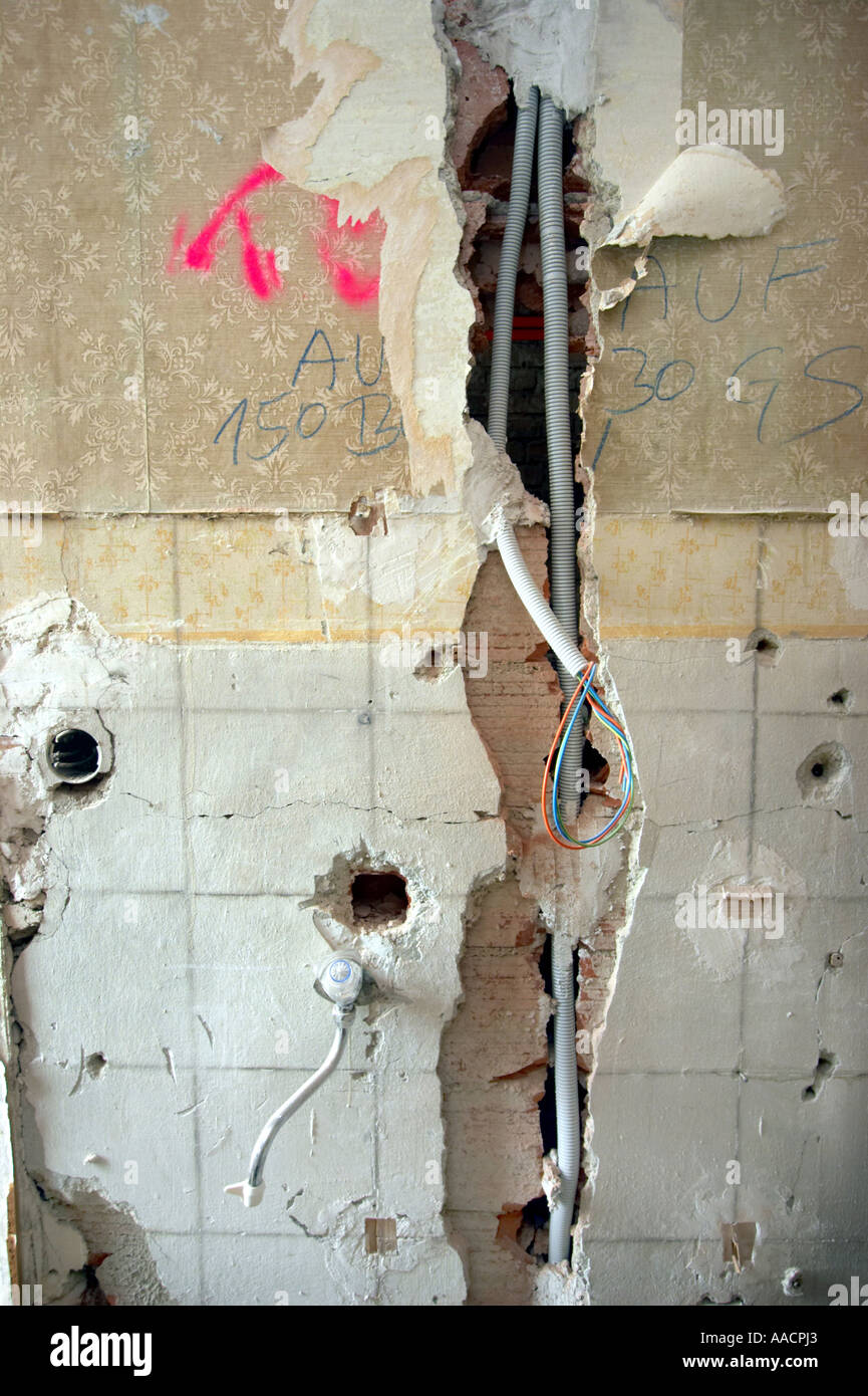 reconstruction work in an old dwelling Stock Photo - Alamy