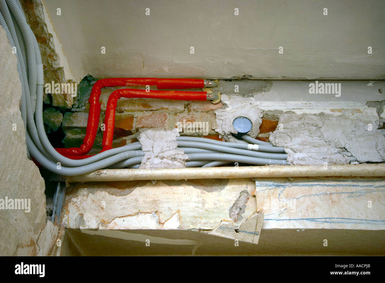 reconstruction work in an old dwelling Stock Photo - Alamy