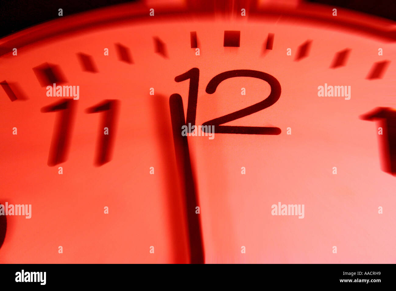 Symbol 1 minute before 12 Stock Photo - Alamy