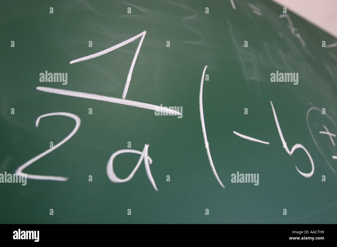 Formula on a blackboard Stock Photo - Alamy