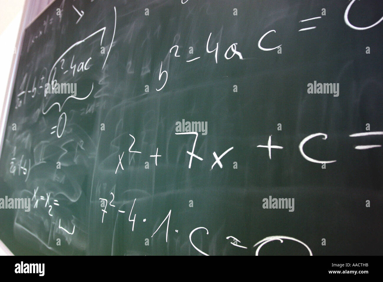 Formula on a blackboard Stock Photo - Alamy