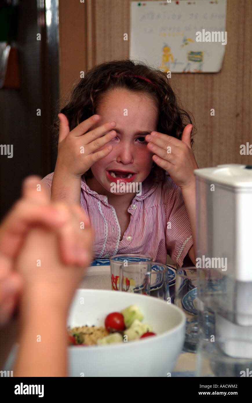 Family life - Camille is weeping Stock Photo - Alamy