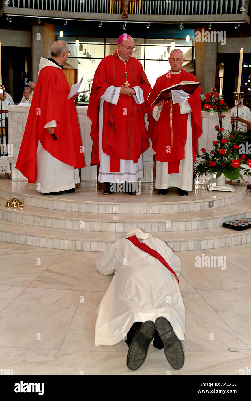 Ordination of a catholic priest in St Mary's church in Leyland - UK by ...