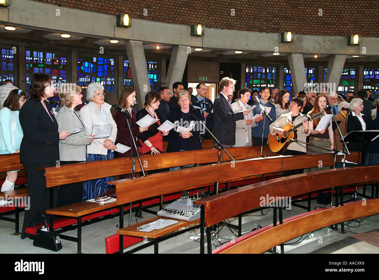 Catholic priest during consecration in hi-res stock photography and ...